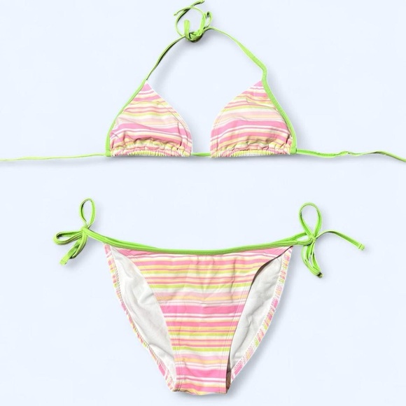 Xhilaration | Swim | Y2k Pink Green Bikini By Xhilaration | Poshmark